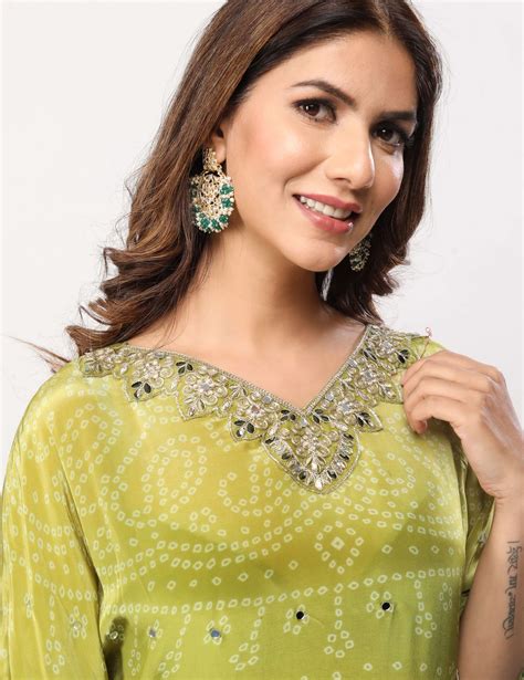 Pure Natural Crepe Kaftaan Set Khan Sahiba
