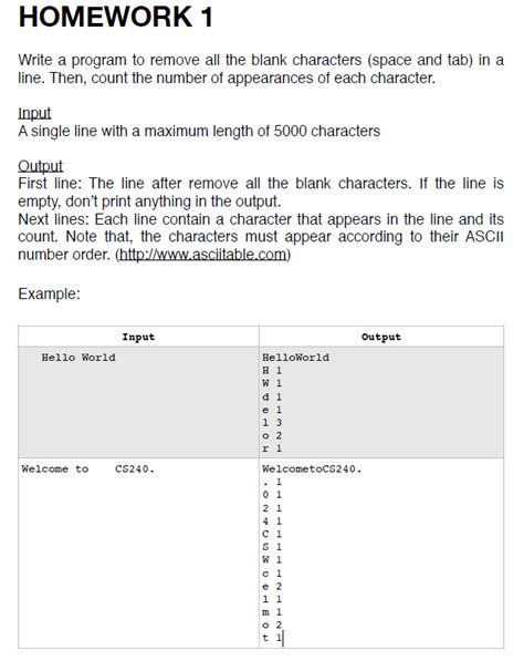 Solved HOMEWORK 1 Write A Program To Remove All The Blank Chegg Com