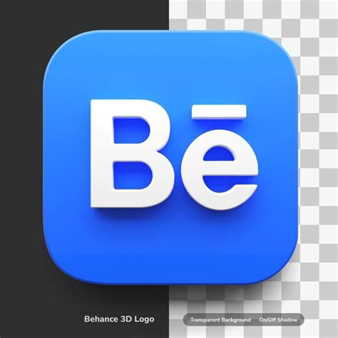 Behance Apps 3d Style Logo