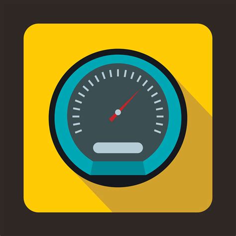Speedometer Icon Flat Style Vector Art At Vecteezy