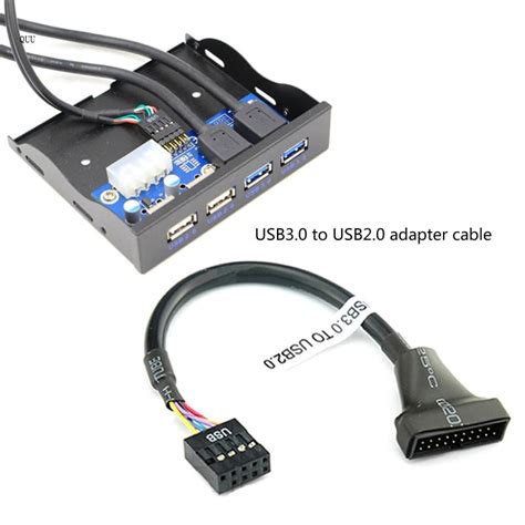 QUU Pack USB To USB Adapter Cable Computer Cable Connectors Motherboard Cable Pin