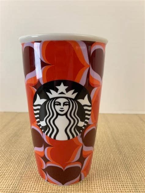 Starbucks Heart Travel Tumbler Starbucks 12 Oz Travel Mug Starbucks