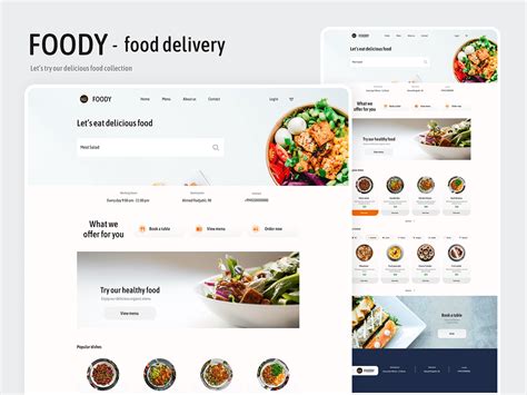 Foody Landing Page On Behance