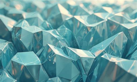 Close Up View Collection Metallic Triangular Structures With