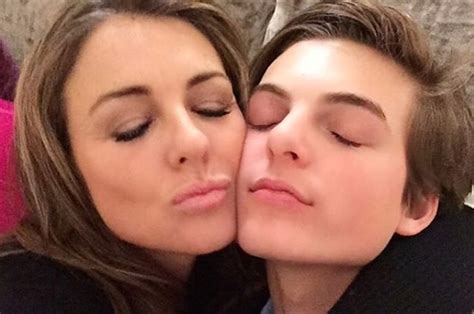 Elizabeth Hurley Son Elizabeth Hurley S Son Damian 16 Is The Spitting