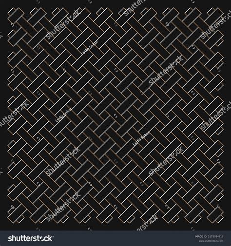 Symmetric Vector Herringbone Grid Pattern On Stock Vector Royalty Free