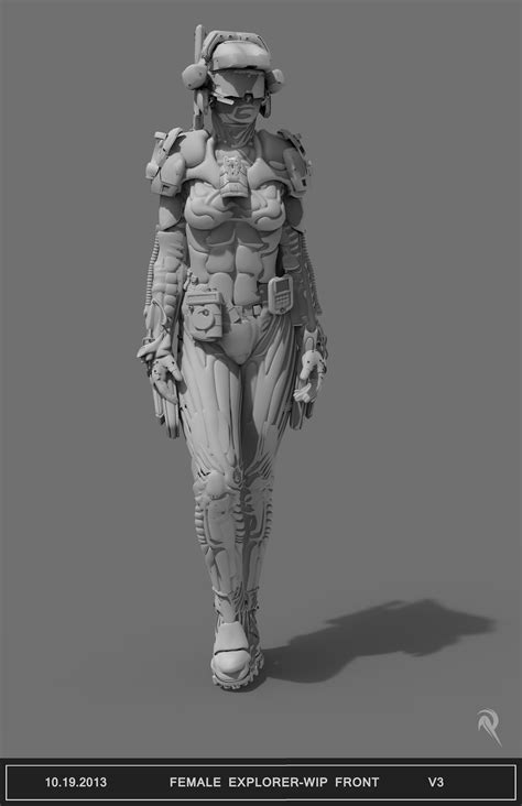 SC FEMALE EXPLORER FRONT WIP V RM Star Citizen Concept Art Characters