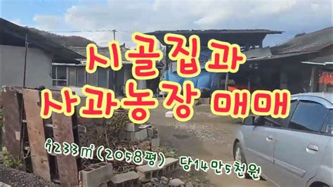 매물no522촌집과 사과농장이 있는 땅경북부동산군위군땅매매의성군땅매매싼땅좋은땅농촌시골과수원사과밭주택시골집주택귀촌귀농대지주말농장힐링