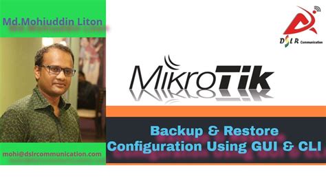 Mikrotik Configuration Backup And Restore Using Gui And Cli Bangla Youtube