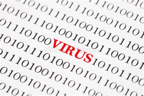 Computer Virus On Binary Code Stock Photo Image Of Communications Page