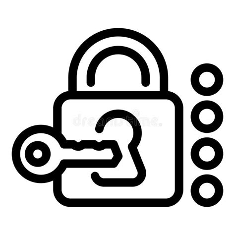 Key Unlocking Padlock For Secure Access And Data Protection Stock