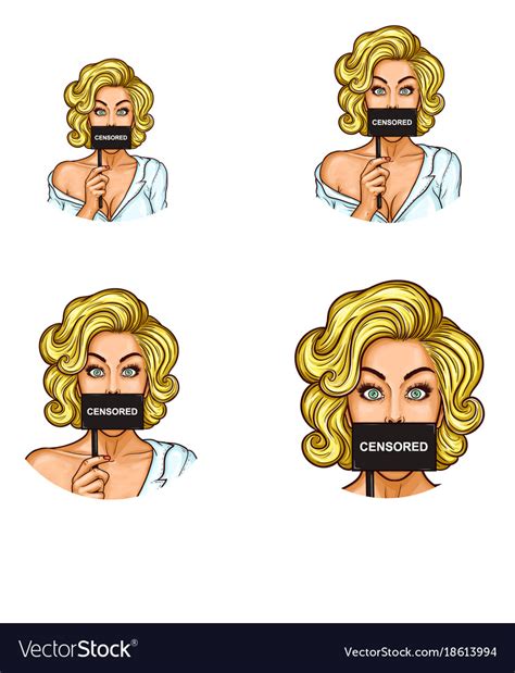 Set Of Pop Art Round Avatar Icons For Users Vector Image