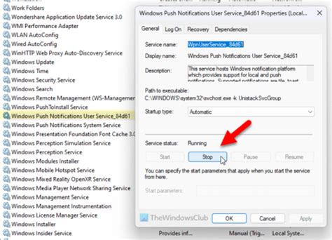 Windows Push Notifications User Service High Memory Usage