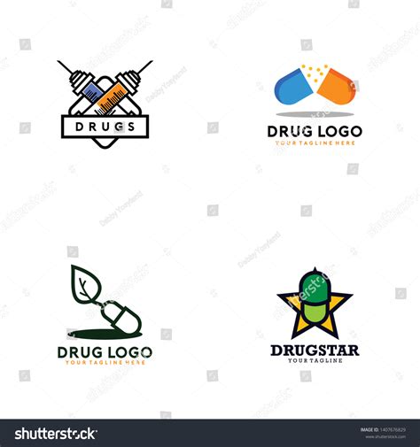 Drug Logo Design Vector Template 스톡 벡터로열티 프리 1407676829 Shutterstock
