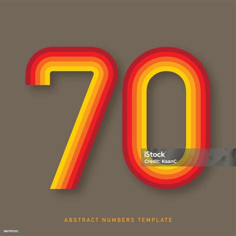 등번호 70번 추상 숫자 템플릿입니다 기념일 번호 템플릿 절연 기념일 아이콘 라벨 기념일 상징 벡터 스톡 일러스트 기념일에 대한 스톡 벡터 아트 및 기타 이미지 Istock