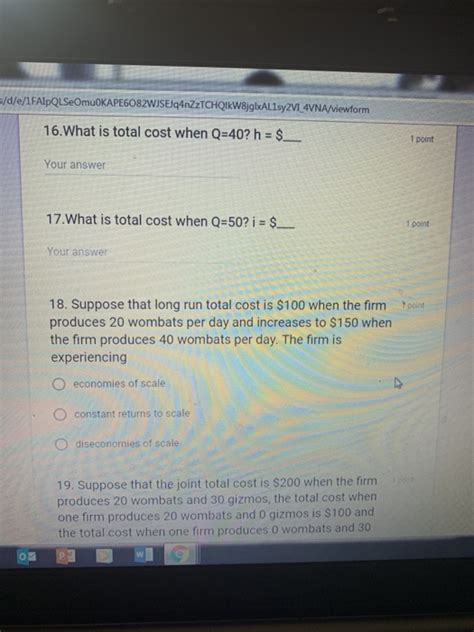 solved 5 if output increases what happens to fixed cost in