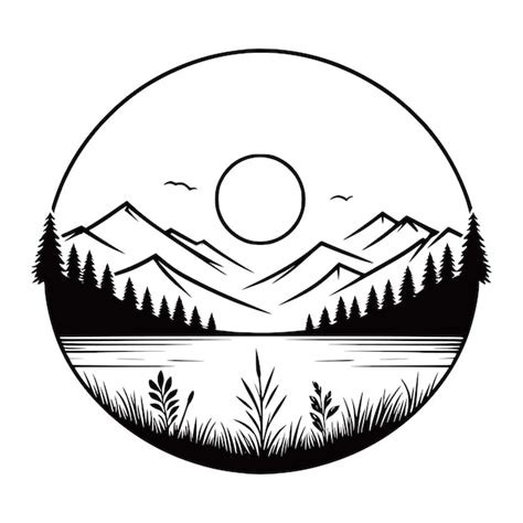 Landscape Circle Vectors And Illustrations For Free Download