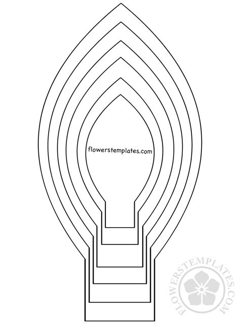 6 Cuttable Flower Petals Design Flowers Templates