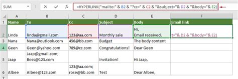 Sending emails with excel Word и Excel помощь в работе с программами
