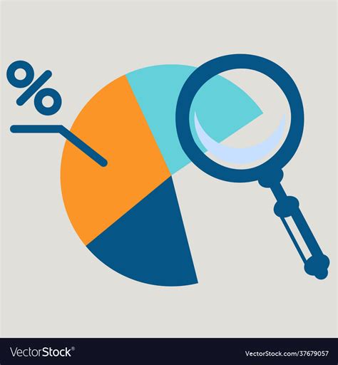 Data Analysis Flat Icon Design Royalty Free Vector Image
