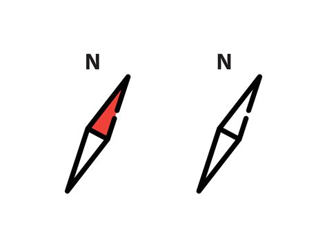 Compas Icon Set 17122339 Vector Art At Vecteezy