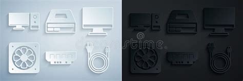 set ram random access memory computer monitor screen cooler