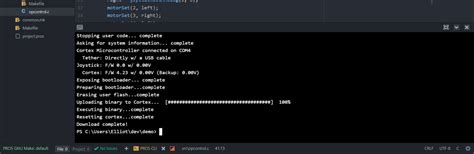 clawbot tutorial — pros for cortex 2 12 2 documentation
