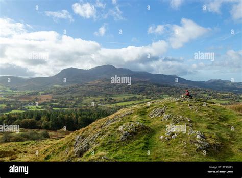Looking Over To The Cadair Idris Or Cader Idris Range From Foel