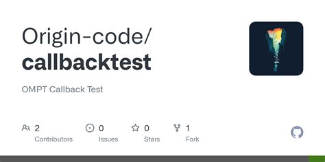 Github Origin Codecallbacktest Ompt Callback Test