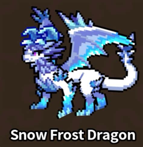 Dragon Village Collection Dragon Snow Frost Dragon Rpg Pixel Art 드빌