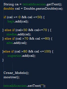 Programa Que Permita Llevar El CONTROL De CALIFICACIONES En Java