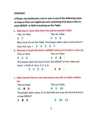 Rummikub Instructions Pdf