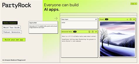 Aws Partyrock Ai Powered App Creator By Msweather Medium