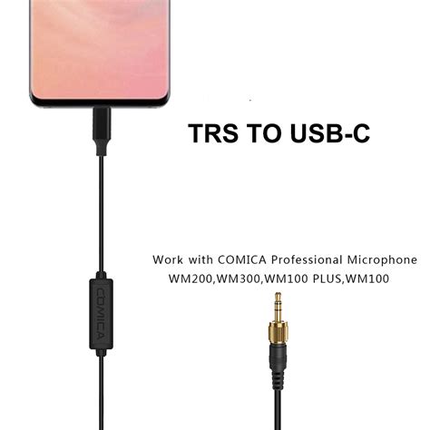 3 5mm TRS USB C Interface Smartphone Audio Output Cable 17 71 In CoMica Ikan
