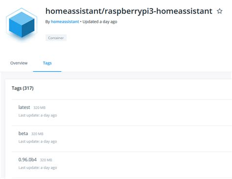 docker image homeassistant raspberrypi3 homeassistant and others are