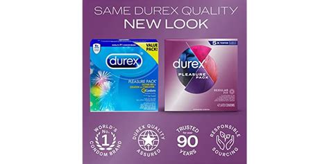 Durex Pleasure Pack Assorted Condoms 42 Count