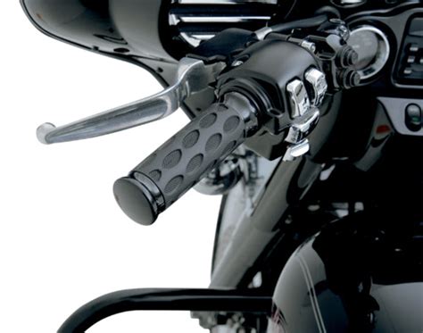 Drag Specialties Hotop Style Rubber Grips Tbw Blackrubber