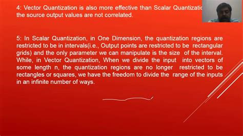 Advantages Of Vector Quantization Over Scalar Quantization Youtube