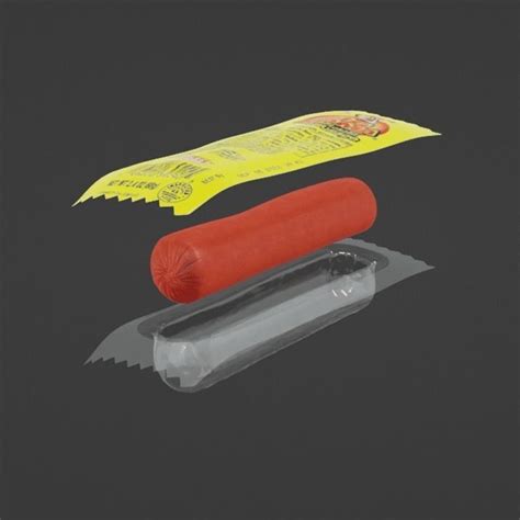 pickled sausage 3d model cgtrader