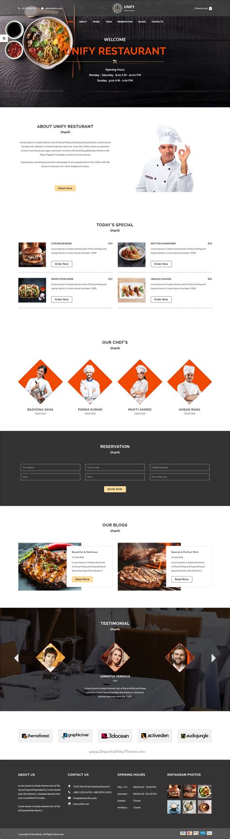 Unify Multipurpose Responsive Template