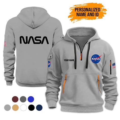 Personalized Name Nasa Quarter Zip Hoodie As854 Chikepod