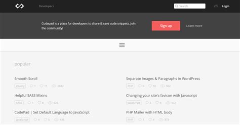 Codepad Review Share Code Snippets And Get Give Feedback EWebDesign