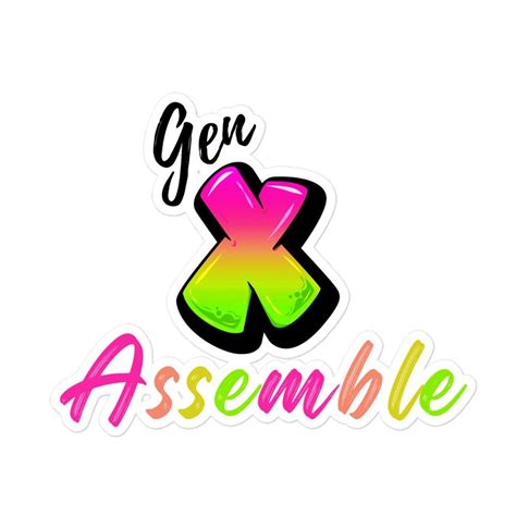 Gen X Assemble Decal Etsy