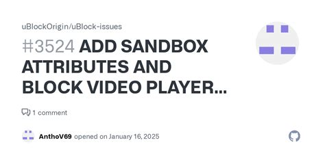 Add Sandbox Attributes And Block Video Player With Firefox · Issue