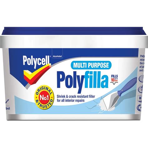 Amk® Polycell Polyfilla Multi Purpose Ready Mixed Filler 600g Tub Fill