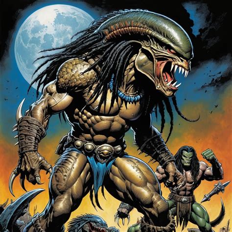 Alien Predator Mix Art Prompts Stable Diffusion Online