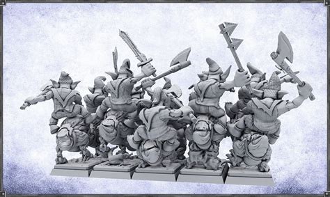 Goblin Squig Riders Unit 28mm Miniatures 3d Model 3d Printable Cgtrader
