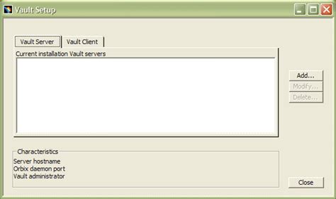 Setting Up The Vault Server
