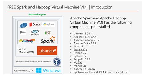 apache spark and apache hadoop virtual machine vm for free