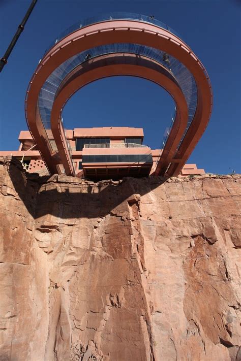 The View From The Grand Canyon Skywalk S 4 000 Ft High Glass Bridge Is